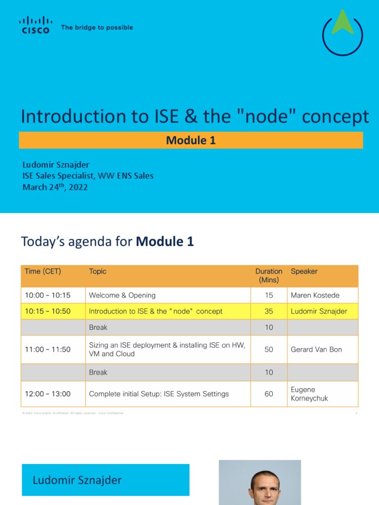 Cisco ISE Module 1 Introduction To ISE and The Node Concept | PDF | Cloud Computing | Computer ...