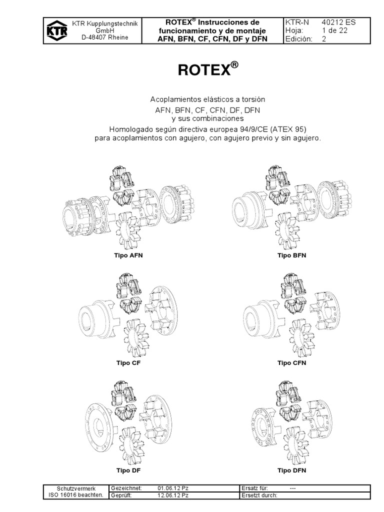Causas Fallos Acople Rotex | PDF | Tornillo