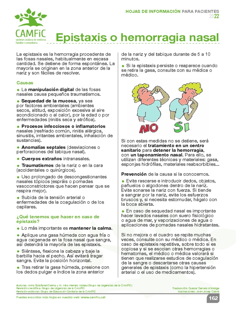 Epistaxi | PDF | Especialidades Medicas | Medicina CLINICA