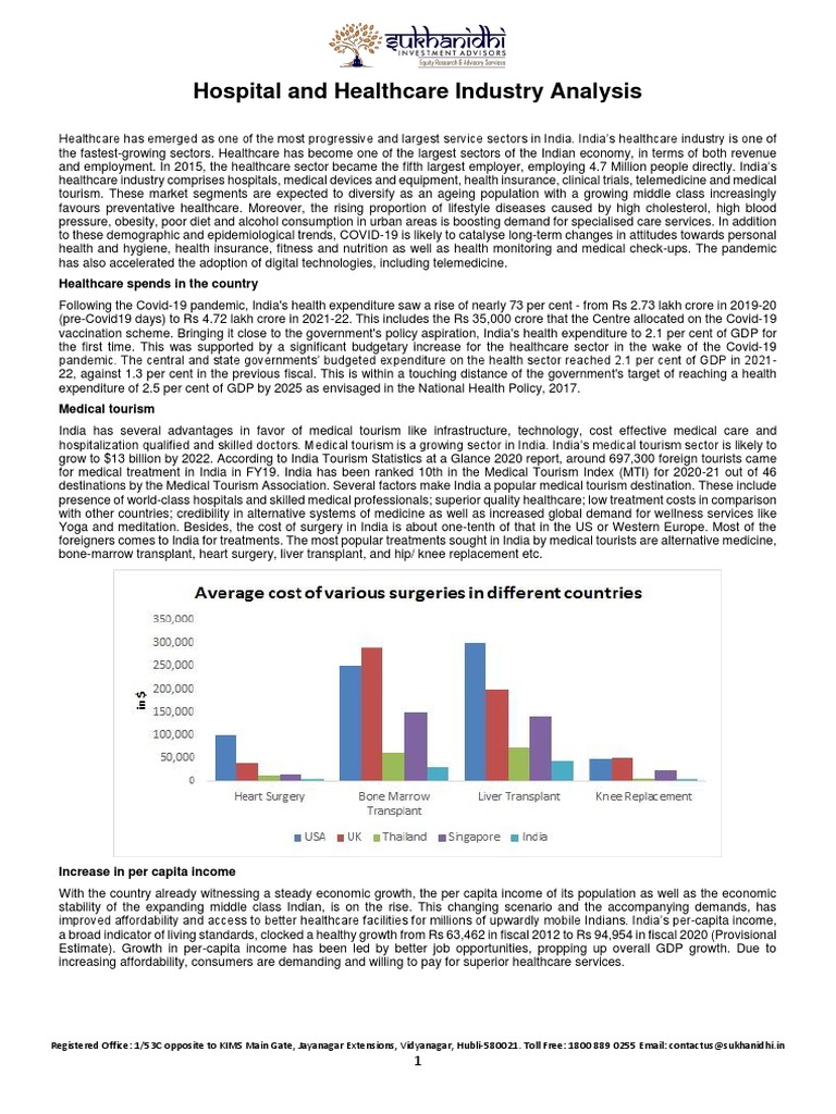 Hospital and Healthcare Industry Analysis | PDF | Health Care ...