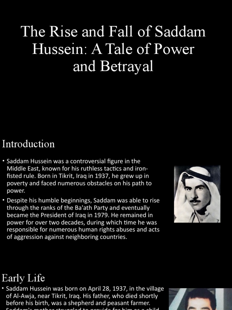 The Rise and Fall of Saddam Hussein | PDF | Saddam Hussein | Iraq