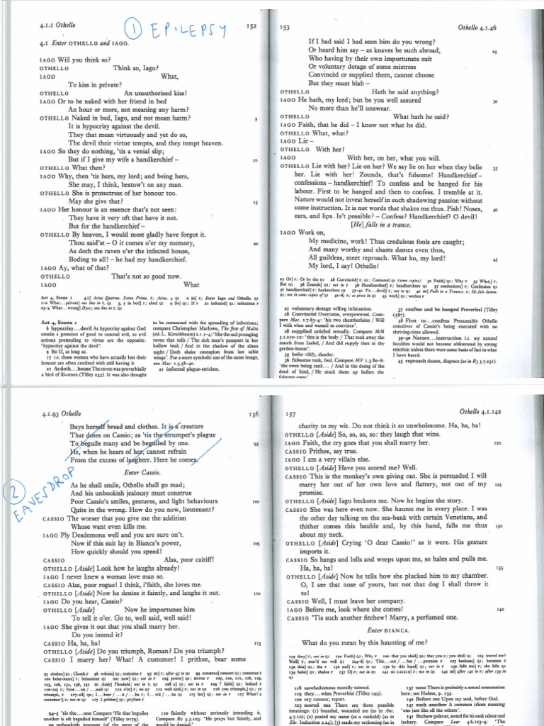 Act 4 Othello Key Passages | PDF