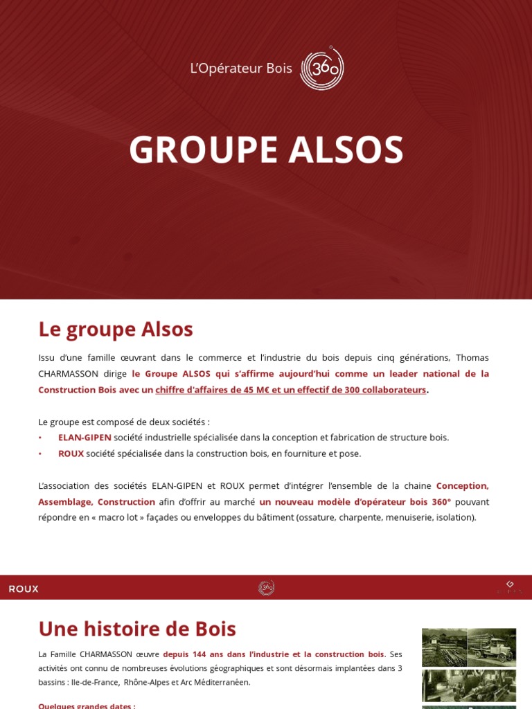 Groupe Alsos : Leader Construction Bois | PDF | Bois