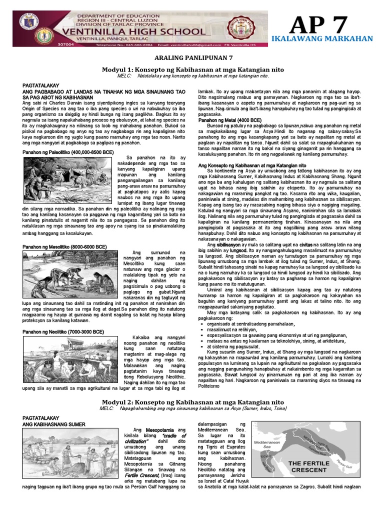 AP 7 - 2nd Quarter - Handouts | PDF