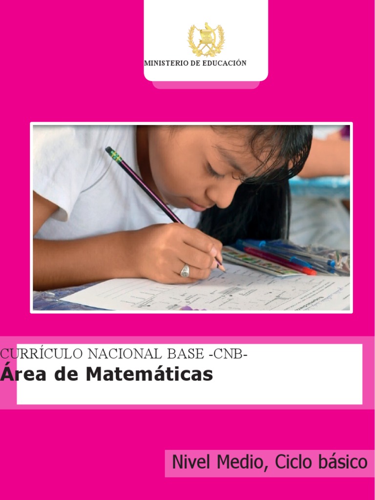 CNB Área de Matemáticas Ciclo Básico | PDF | Matemáticas | Plan de estudios