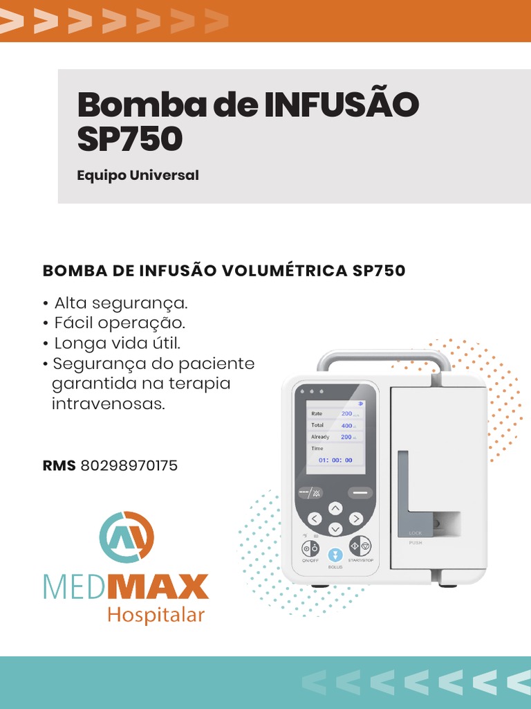 Bomba de Infusão - SP750 | PDF