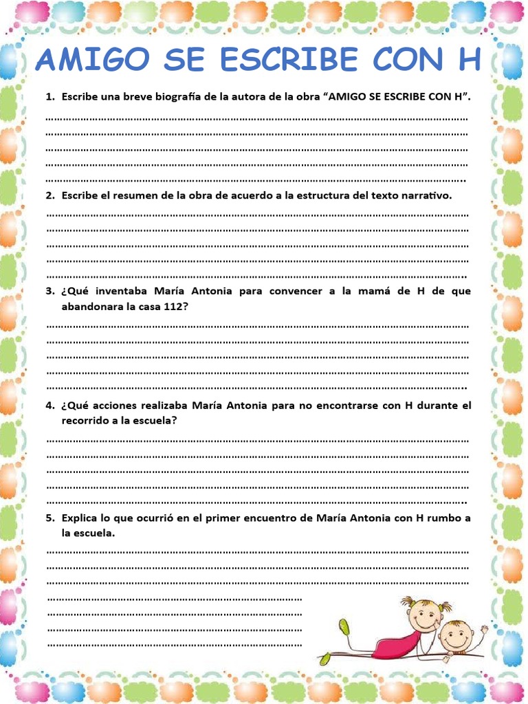 Amigo Se Escribe Con H | PDF | Juegos y actividades