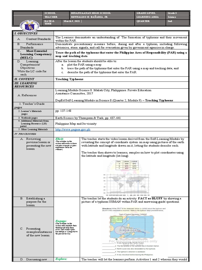 Typhoon PAR | PDF | Learning | Educational Assessment