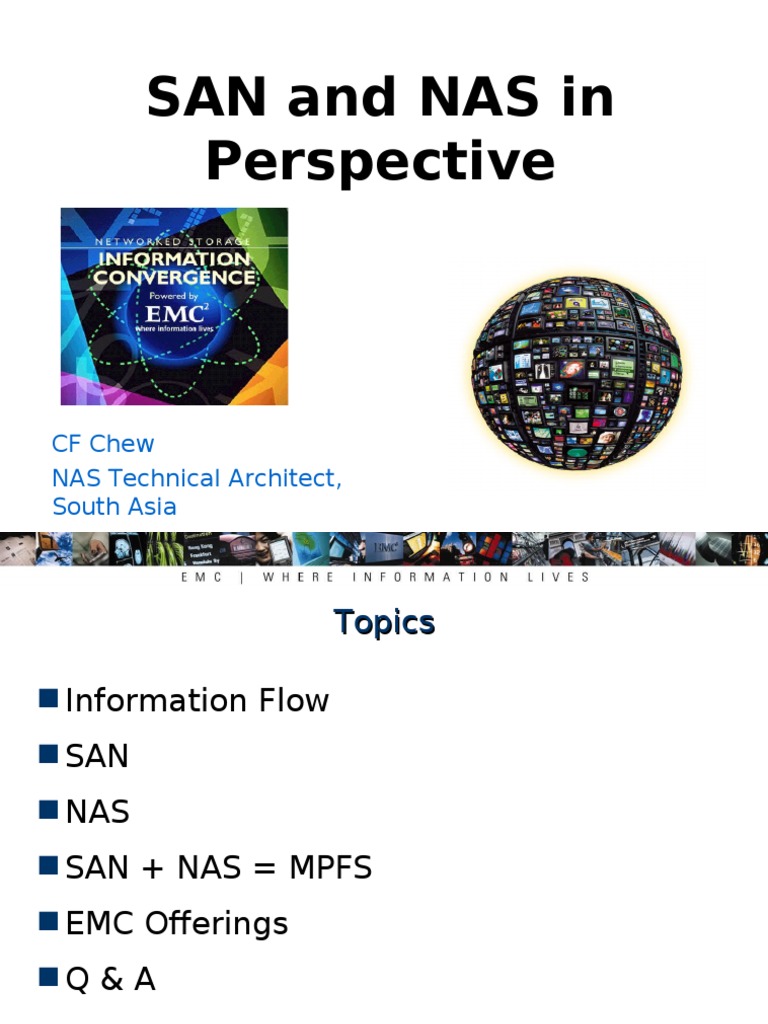(EMC) SAN NAS in Perspective | PDF