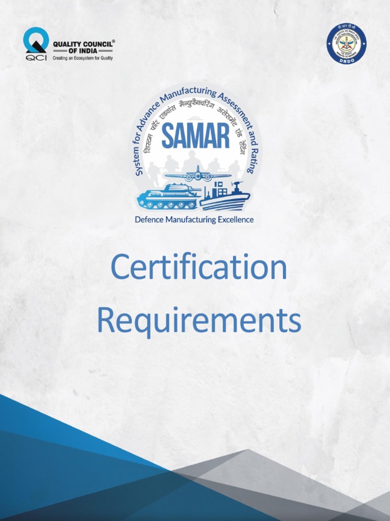 SAMAR Certification Standard | PDF | Quality Assurance | Audit