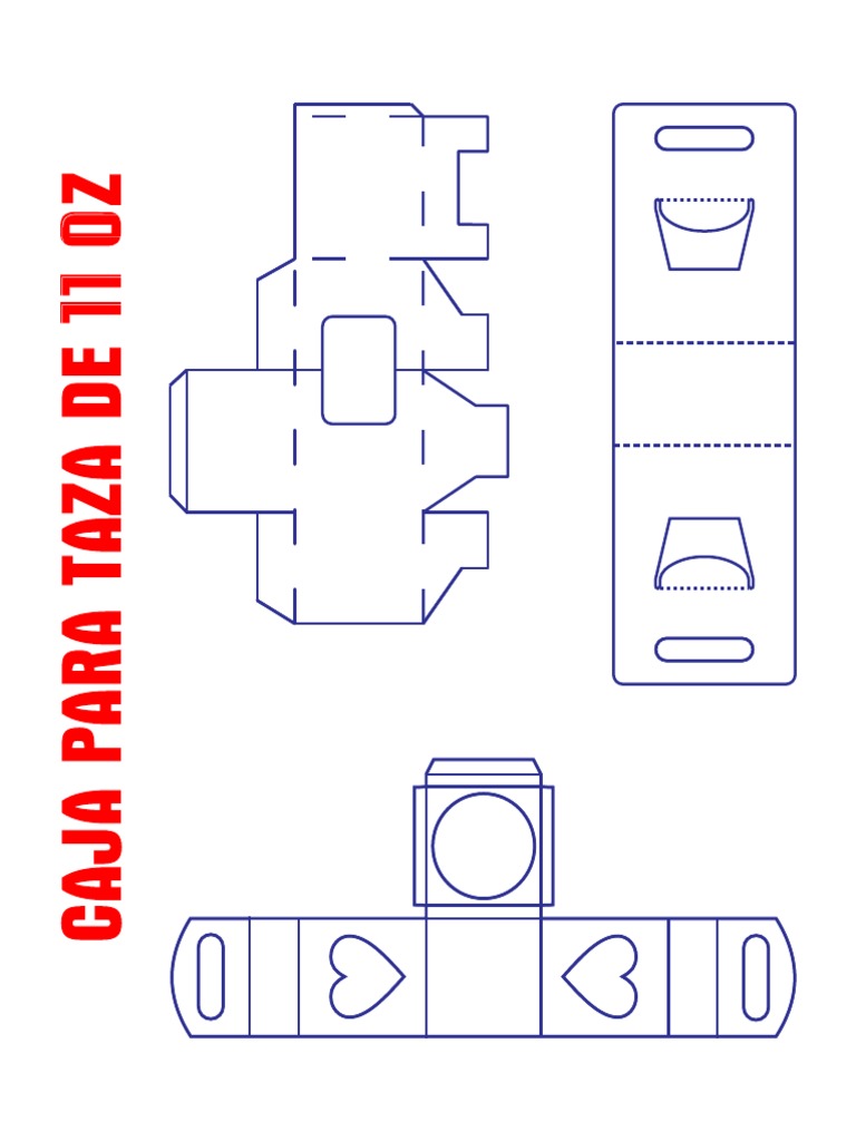 Caja Para Tazas 11 Oz Pdf