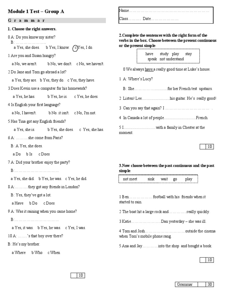 Module 1 Gr.A | PDF