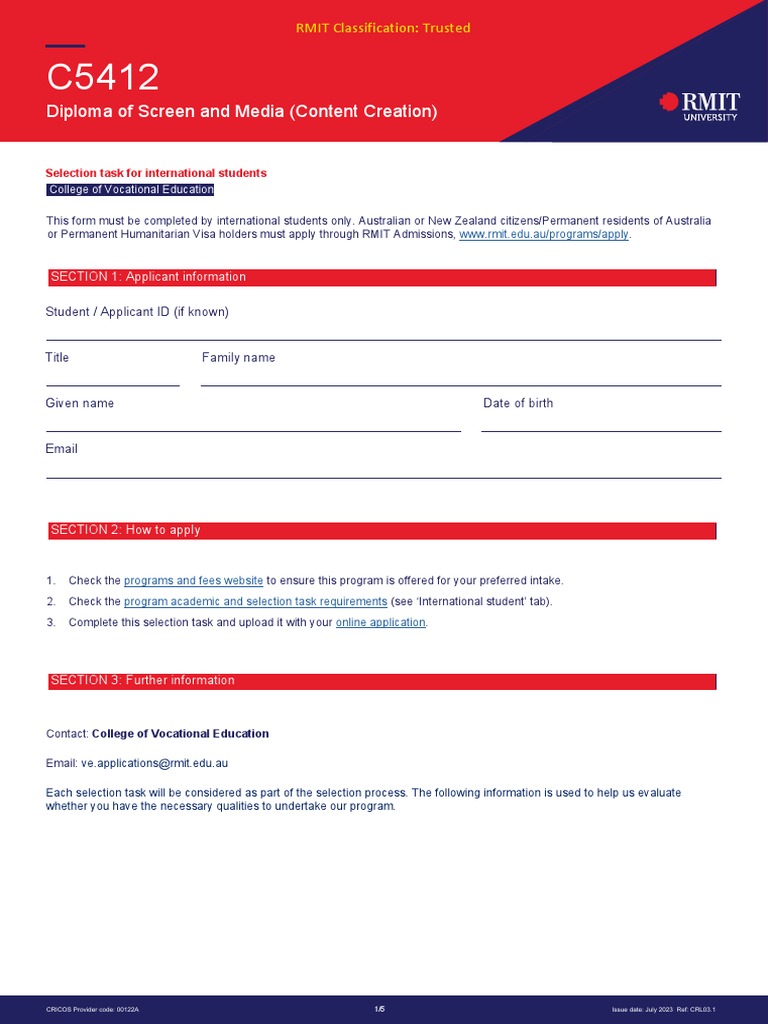 C5412 - International Preselection Kit July 2023 | PDF | Information