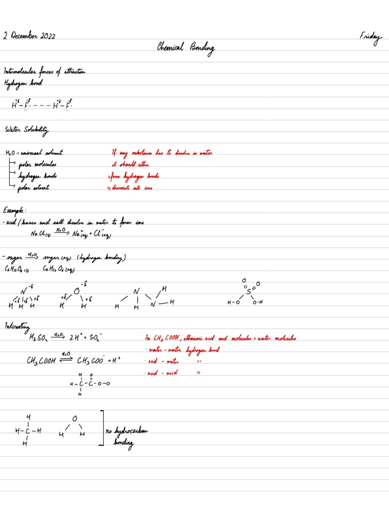 Understanding Chemical Bonding Forces | PDF | Intermolecular Force ...