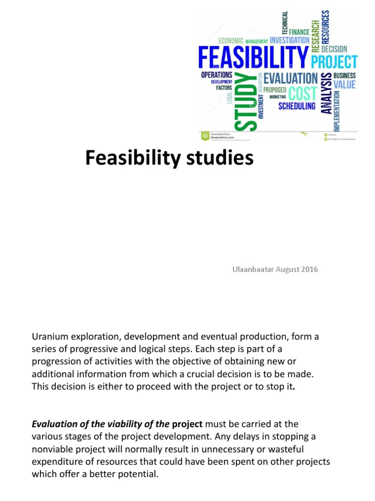 Uranium Mining Feasibility Study Guide | PDF | Feasibility Study | Mining