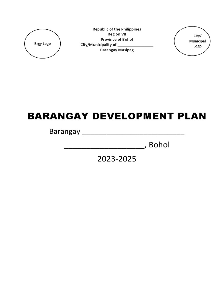 Barangay Development Plan 2023-2025 | PDF | United States House Of ...