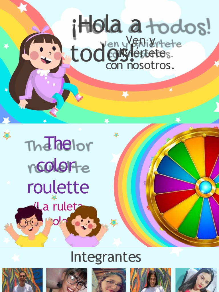 The Color Roulette - La Ruleta de Los Colores - Didactica General (1 ...