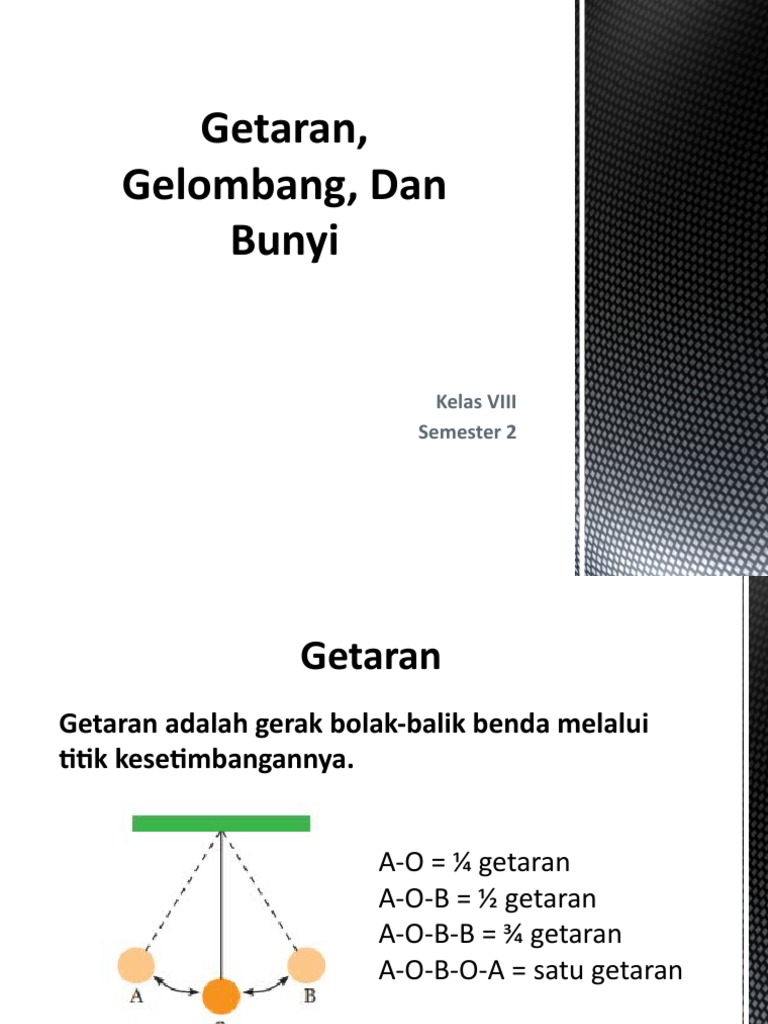 Getaran, Gelombang, Dan Bunyi | PDF