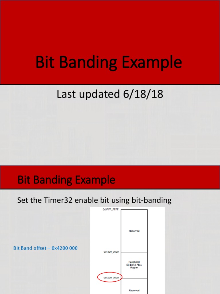 Bit Banding Example | PDF | Pointer (Computer Programming) | Integer (Computer Science)