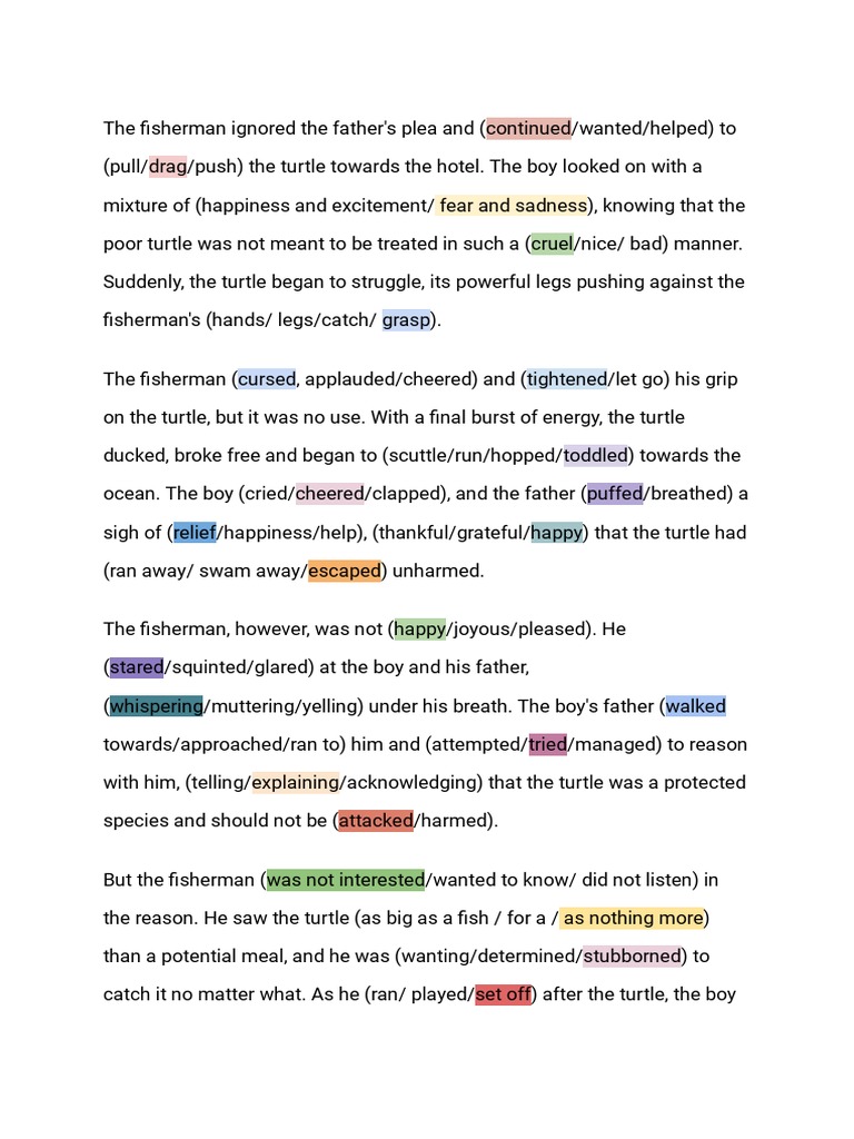 The Turtle - Primary Essay | PDF