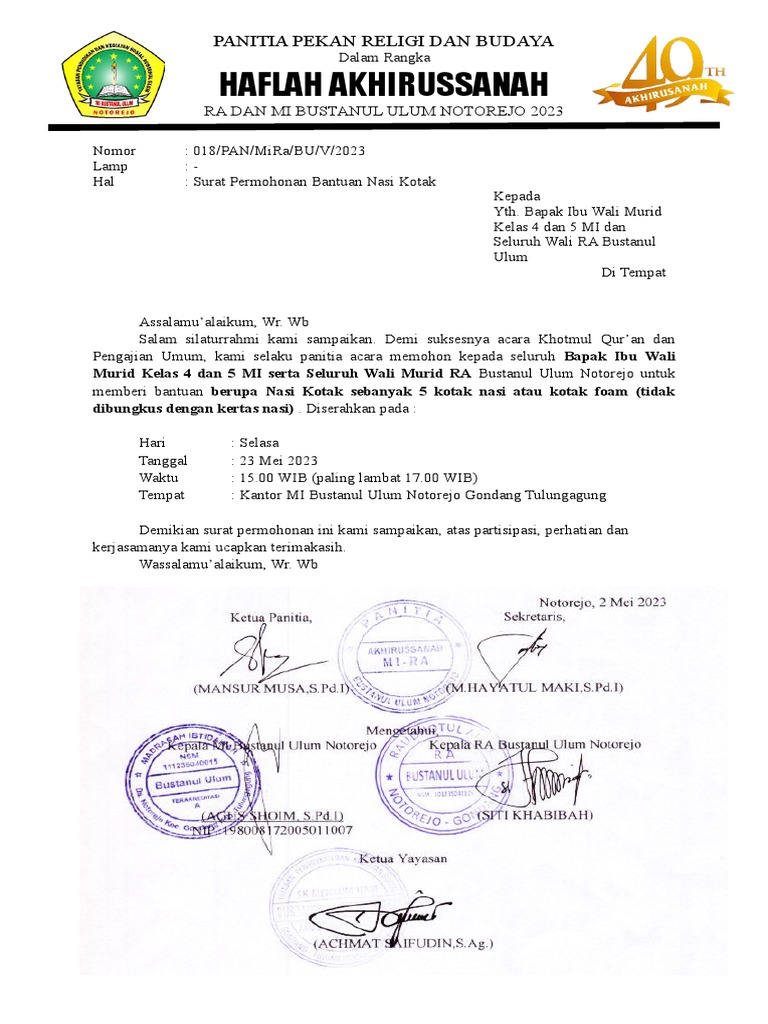 Surat NASI | PDF