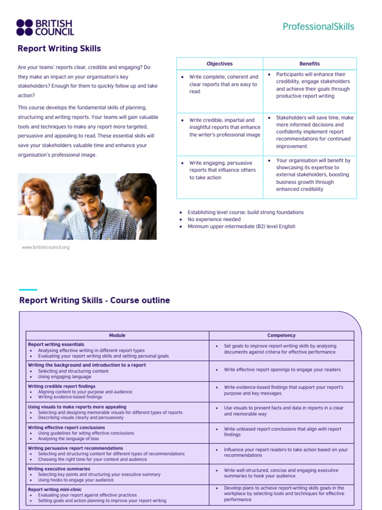 Report Writing Skills b2b Outline | PDF | Credibility | Business