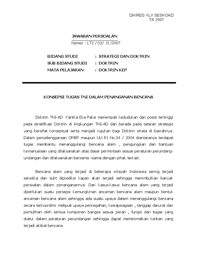 Essay Dok Kep TG Bencana Alam | PDF