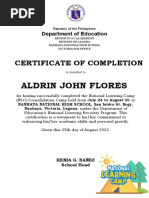 Summer Reading Camp Recognition | PDF