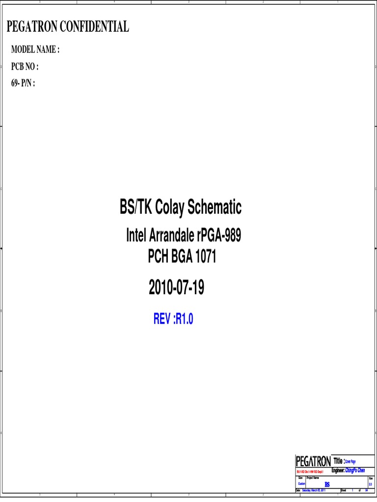 Pegatron BOSTON BS BS-TK Colay REV 1.0 - Toshiba Satellite C670 | PDF ...