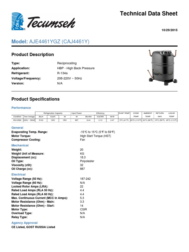 Caj 4461 y | PDF | Electric Motor | Energy Technology