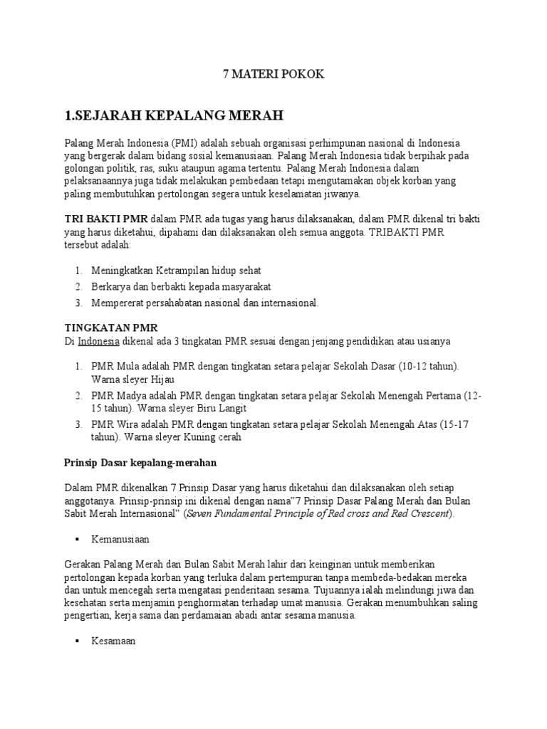 7 Materi Pokok | PDF