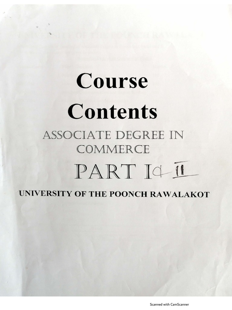 ADC Part 1 (Scheme of Study) | PDF
