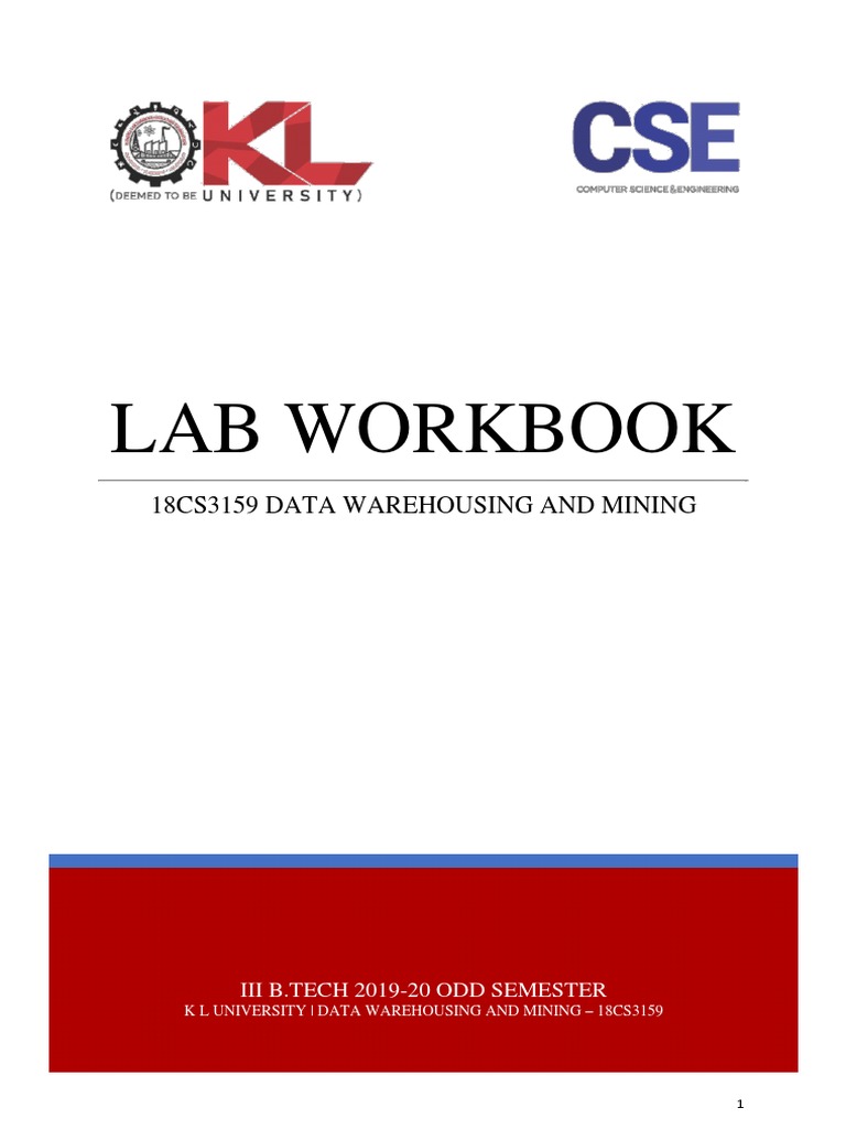 Lab Workbook Solutions1-3 - DWM | PDF