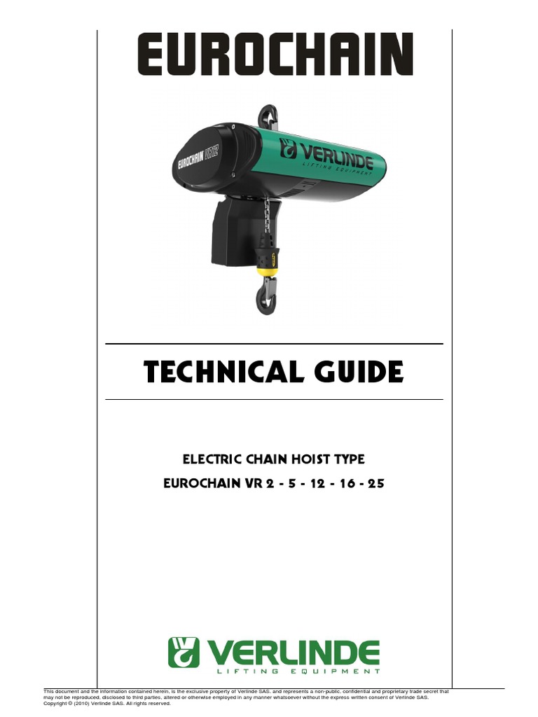 Technical Guide EUROCHAIN VR Selected | PDF