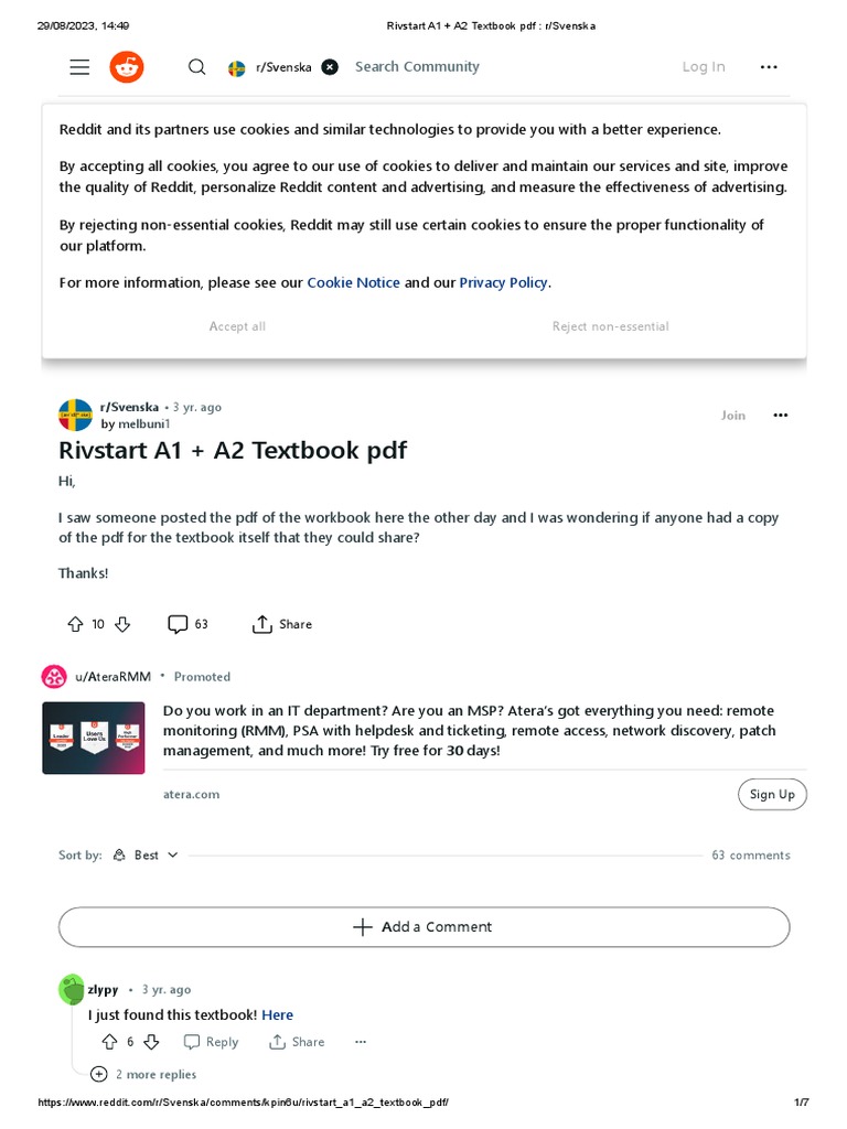 Rivstart A1 + A2 Textbook PDF - R - Svenska | PDF