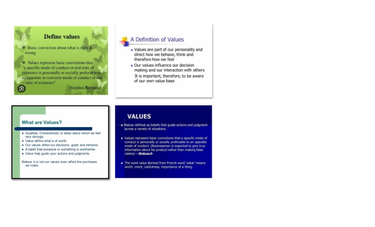 Values Samples | PDF