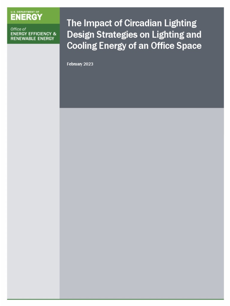 SSL 2023 Circadian Lighting Design Strategies Office Space | PDF ...