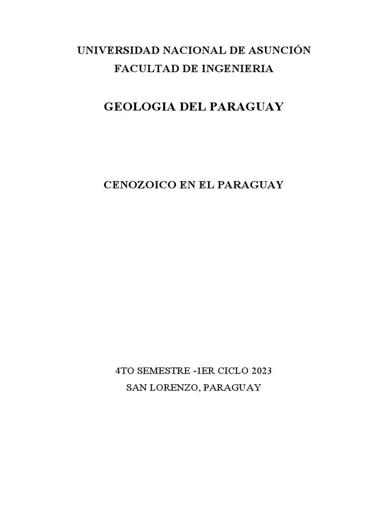 Cenozoico | PDF