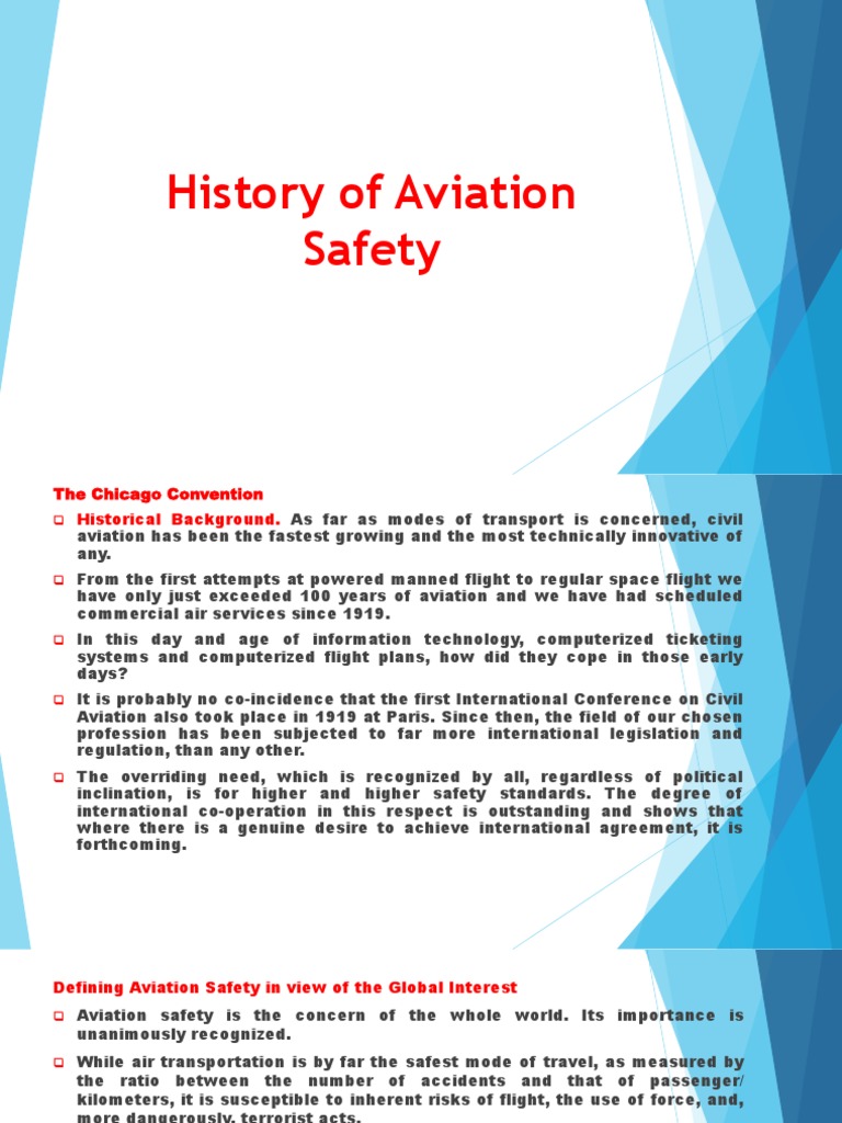 Evolution of Aviation Safety Regulations | PDF | Customs | Territorial ...