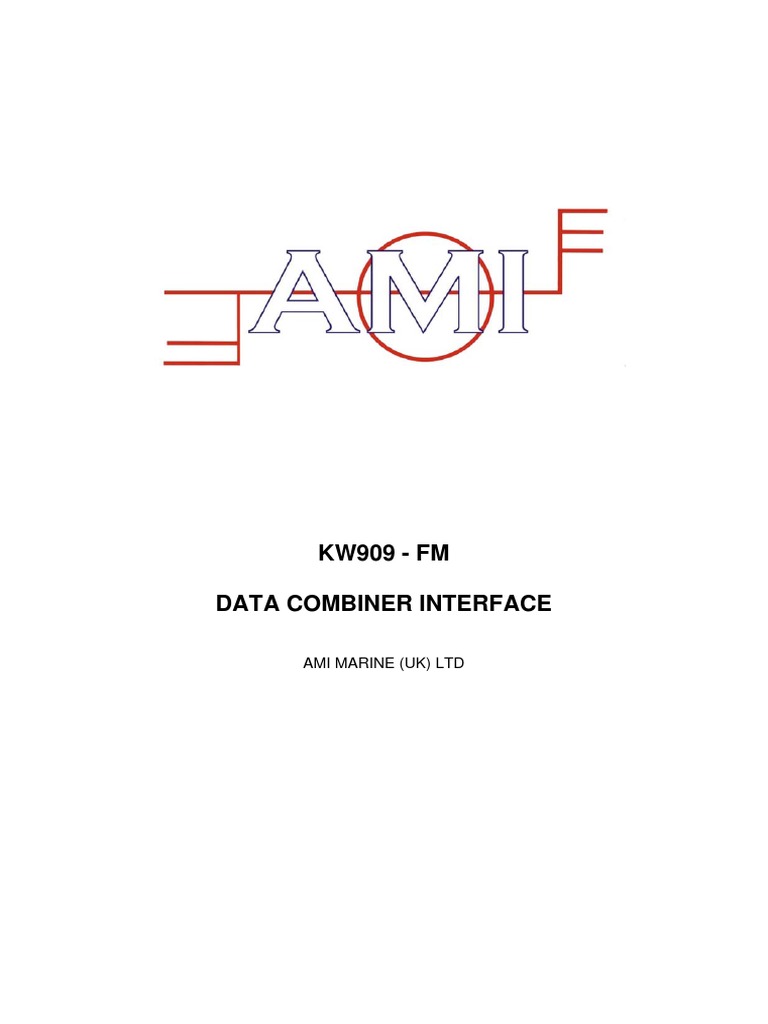 AMI Manual KW 909-FM-Iss04 | PDF | Power Supply | Electronic Engineering