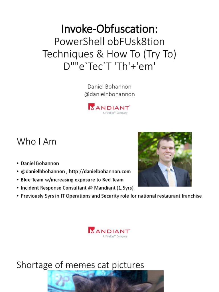 Invoke-Obfuscation Nullcon 2017 | PDF | Software Development | Systems Engineering