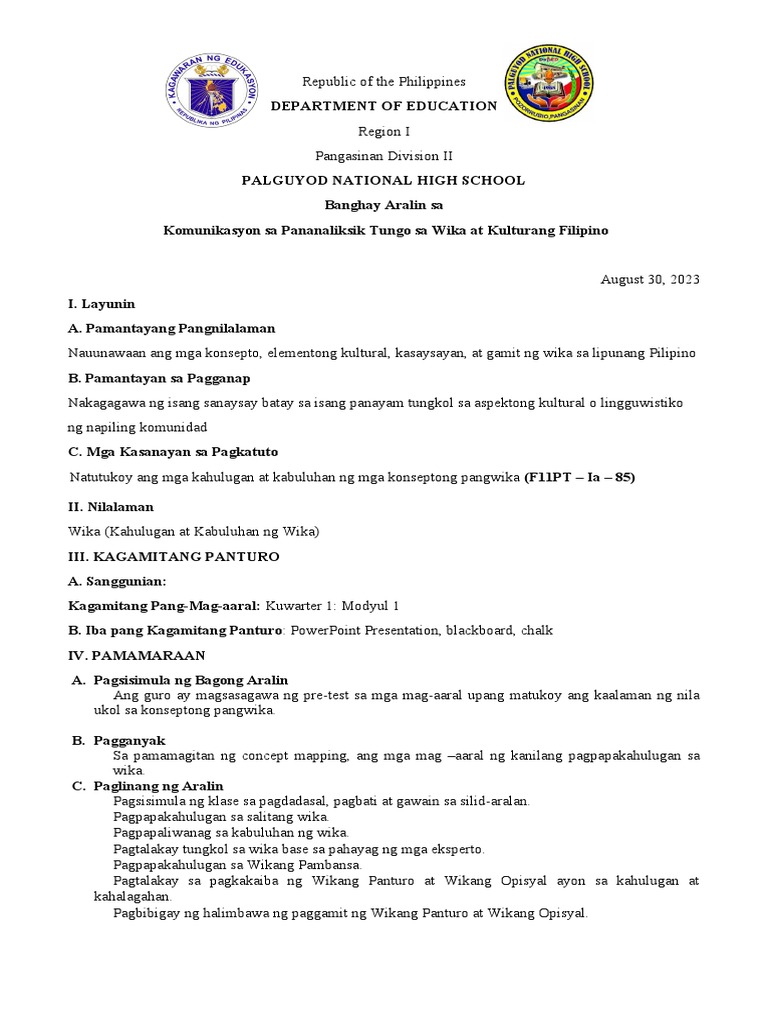 KPWKP_SEMI - DETAILED LESSON PLAN FOR SHS | PDF