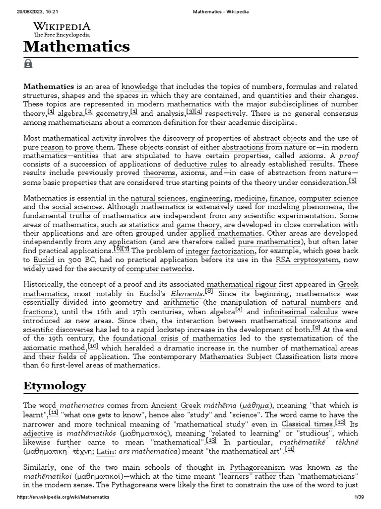 Mathematics | PDF | Mathematics | Geometry