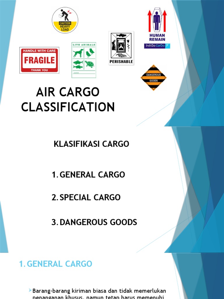 Cargo Classification | PDF