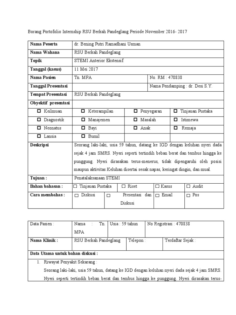 Portofolio Bening - Stemi | PDF | Pengembangan Diri | Sains & Matematika