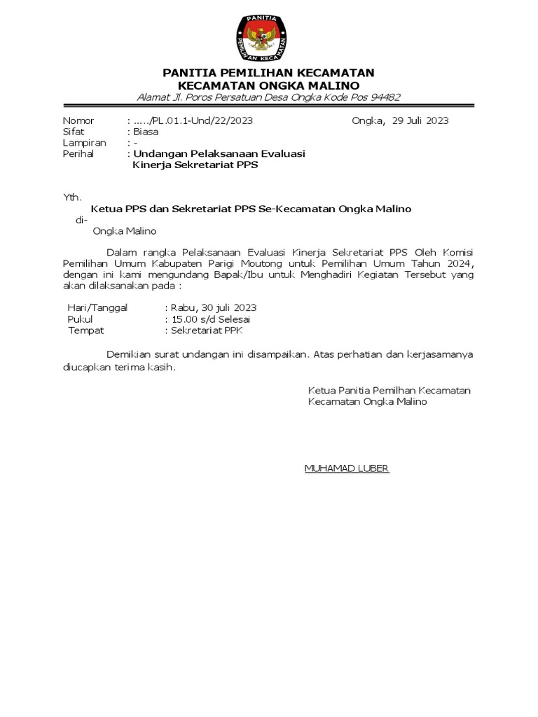 Evaluasi Kinerja Sekretariat PPS2 | PDF