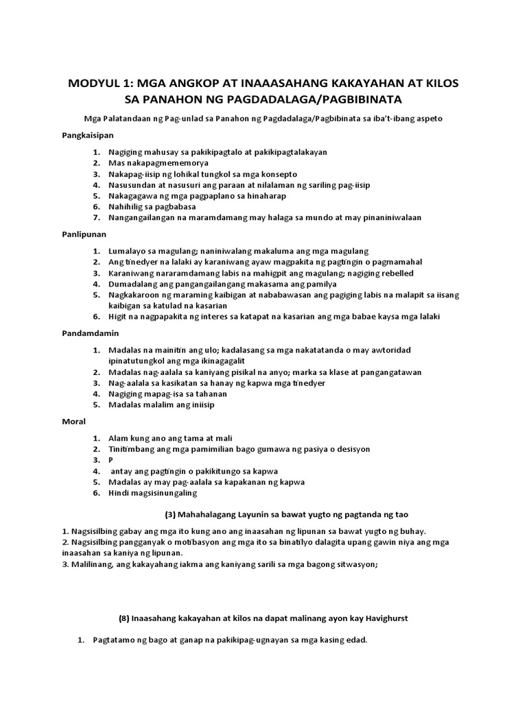 Esp Topic 1st Quarter Pdf