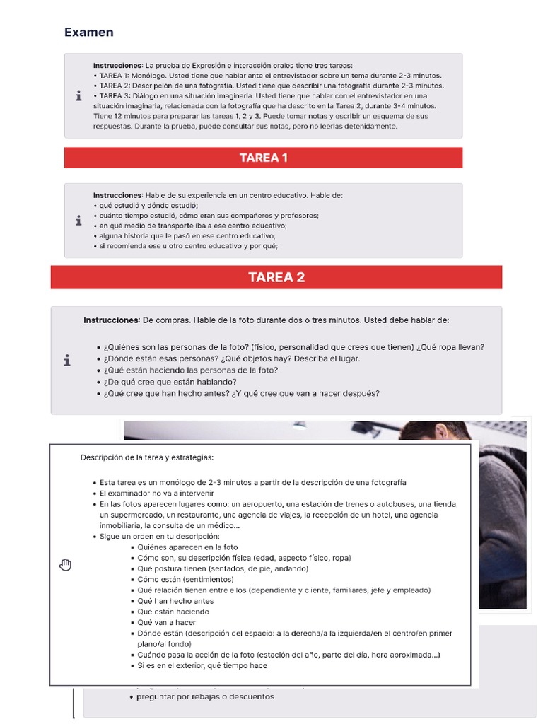 Dele A2 Oral | PDF