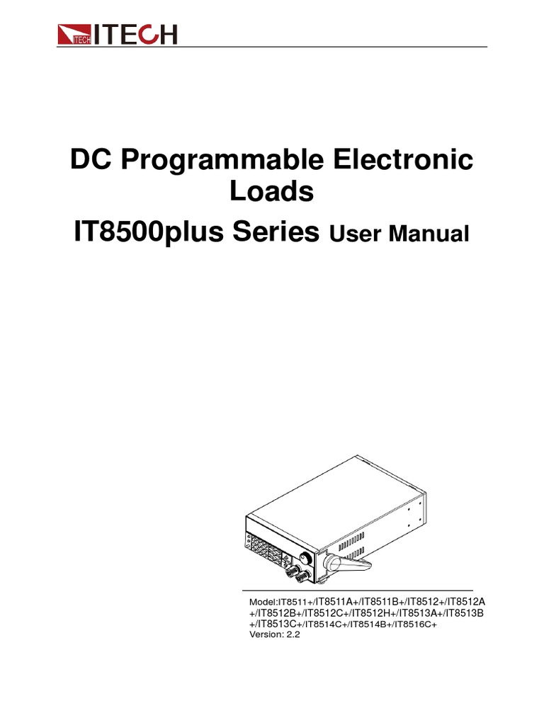 User Manual - IT8500+ Programmable DC Electronic Load-En | PDF | Power Supply | Electromagnetic ...