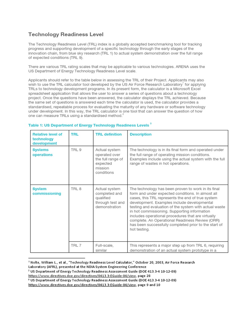 TRL Guide | PDF | System | Experiment
